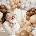 126pcs Bohemian Balloon Garland Kit for Gender Reveal - Bear-Themed ...