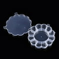 10 pc Flower Plastic Bead Storage Containers 13 Compartments Clear 15 ...
