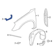 Dodge CHRYSLER OEM Dart Front Bumper Grille Grill-Side Retainer Right ...