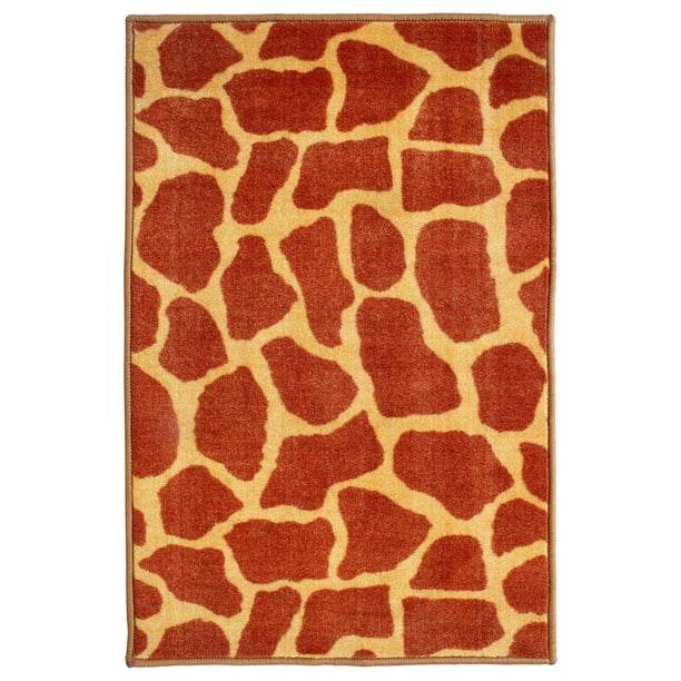 Furnish My Place Animal Print Rug - 8 ft. x 12 ft., Giraffe On Stilts ...