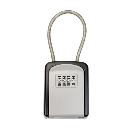 Key safe with bracket and combination lock, 4-digit key box with code ...