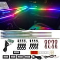 Car Ambient Lights 18 In 1 RGB Full Color Streamer Strips Universal ...