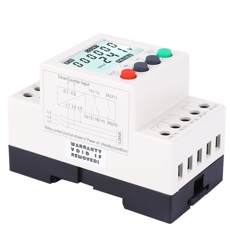 Voltage Monitoring Relay, RD6-W 208-480VAC Fault Record Phase Failure Protection Relay, Phase ...