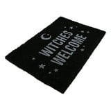 Witches Welcome Crescent Moon And Stars Coir Coconut Fiber Floor Mat ...