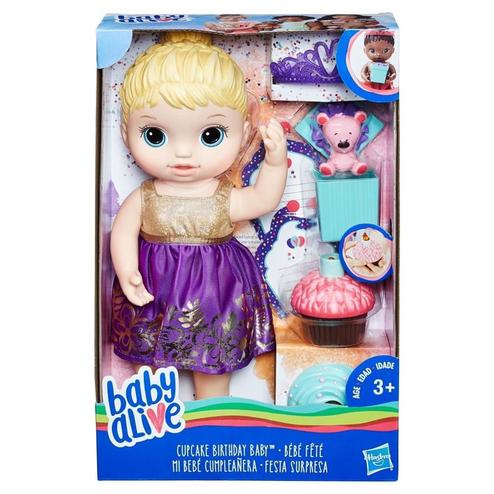 Baby Alive Cupcake Birthday Baby (Blonde) - Walmart.com - Walmart.com