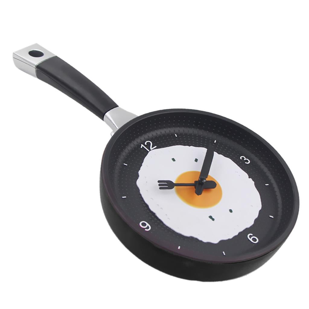 Frying Pan Eggs Wall Clock Pan Clock Living Room Clock Office Clock Pan ...