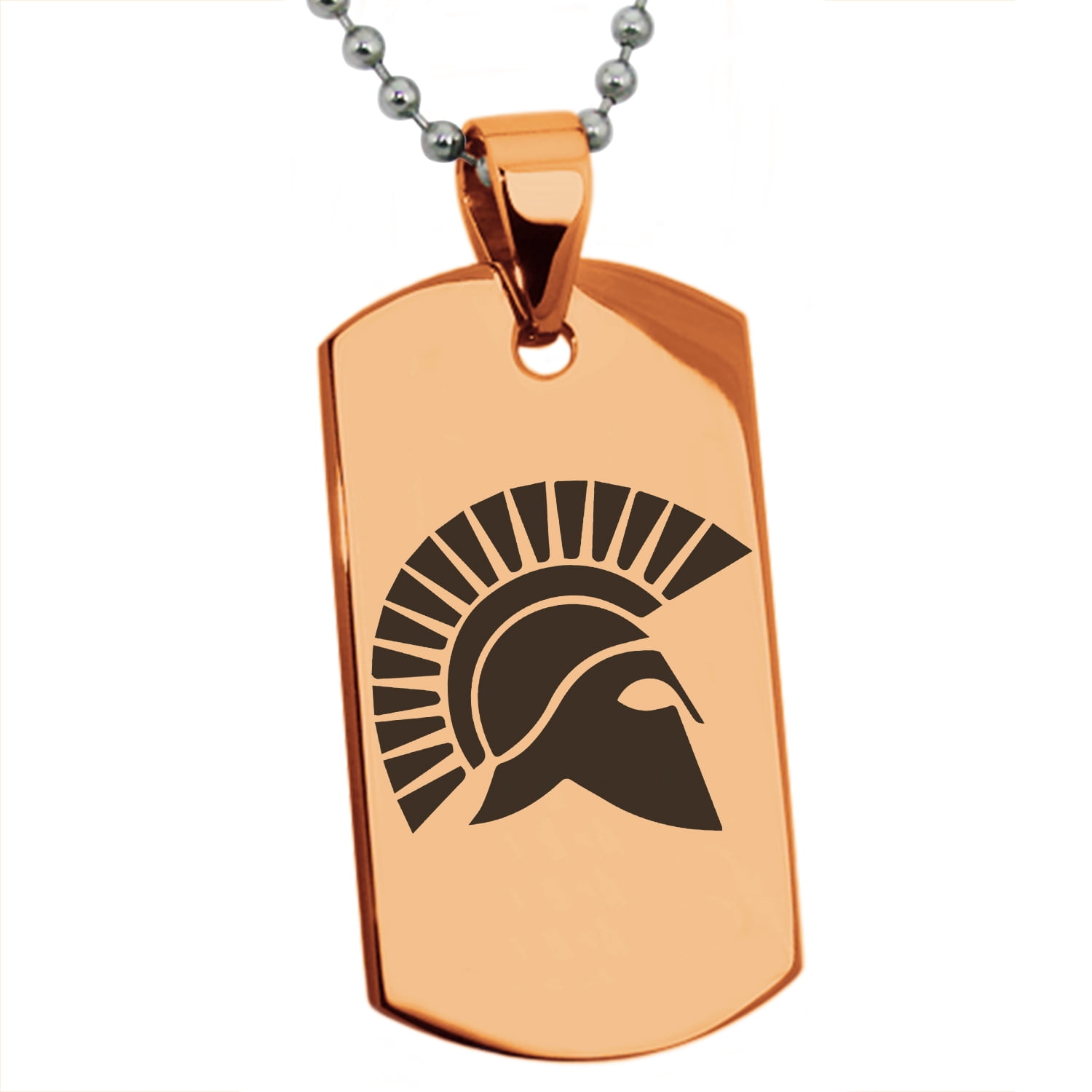 Stainless Steel Ares Greek God of War Engraved Dog Tag Pendant Necklace ...