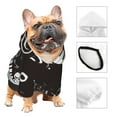 Cauagu Piano Keys With Musical Notes Pattern Winter Pet Hoodie ...