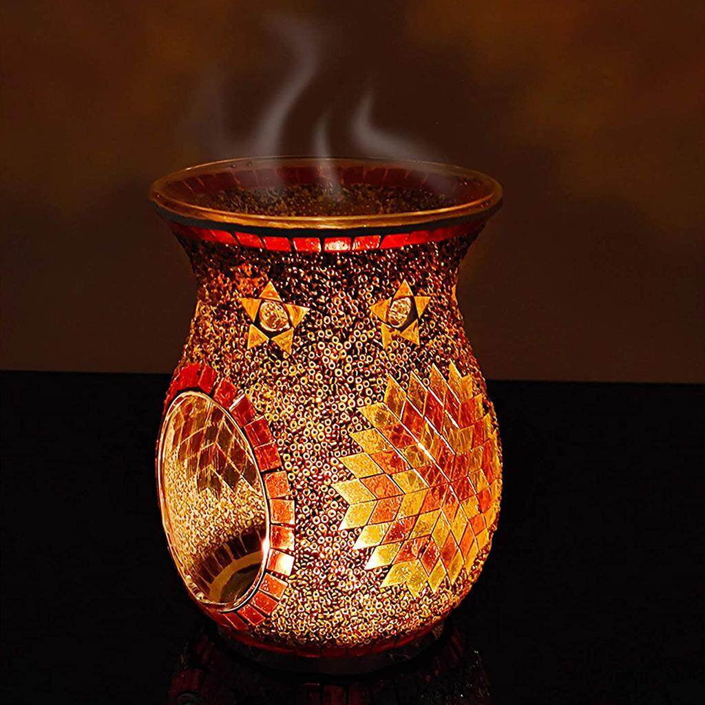 Click here for Becaristey Mosaic Glass Oil Burner Candle Burner C... prices