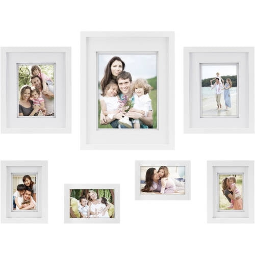 7-Piece Thin Gallery Wall Frame Set, Available in Multiple Colors ...