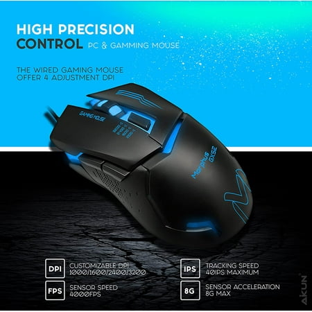 AIKUN MORPHUS (GX52) Multifunction Wired Mouse Used for Games and ...