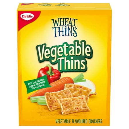 Wheat Thins Vegetable Thins 40% Less Fat Crackers 200 G - Walmart.ca