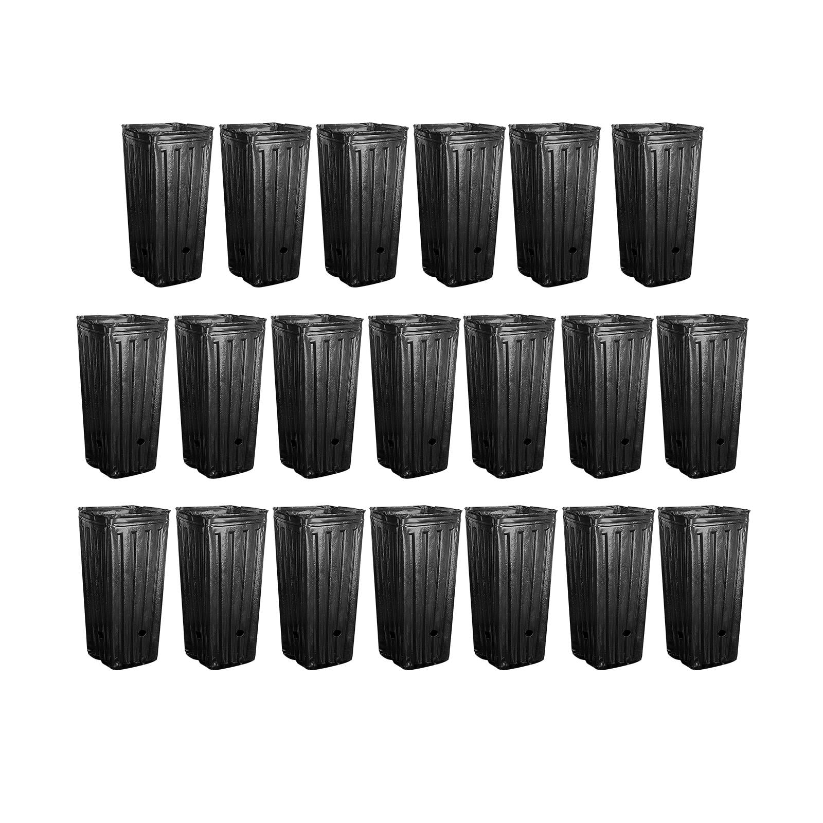 Click here for Growth Tank 20pcs Deep Nursery Pots Treepots Black... prices