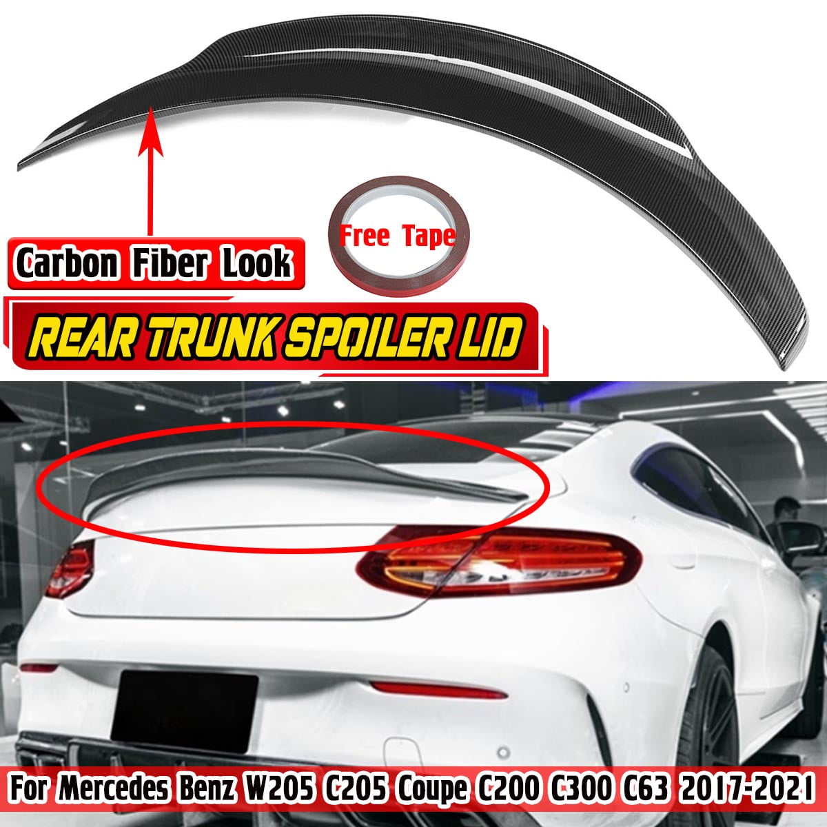 For Mercedes BenzW205 C205 Coupe C200 C300 C63 2017-2021 PSM Style ...