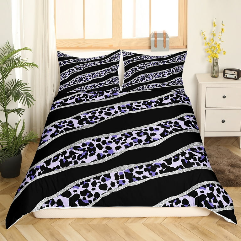 Purple Animal Print Bedding