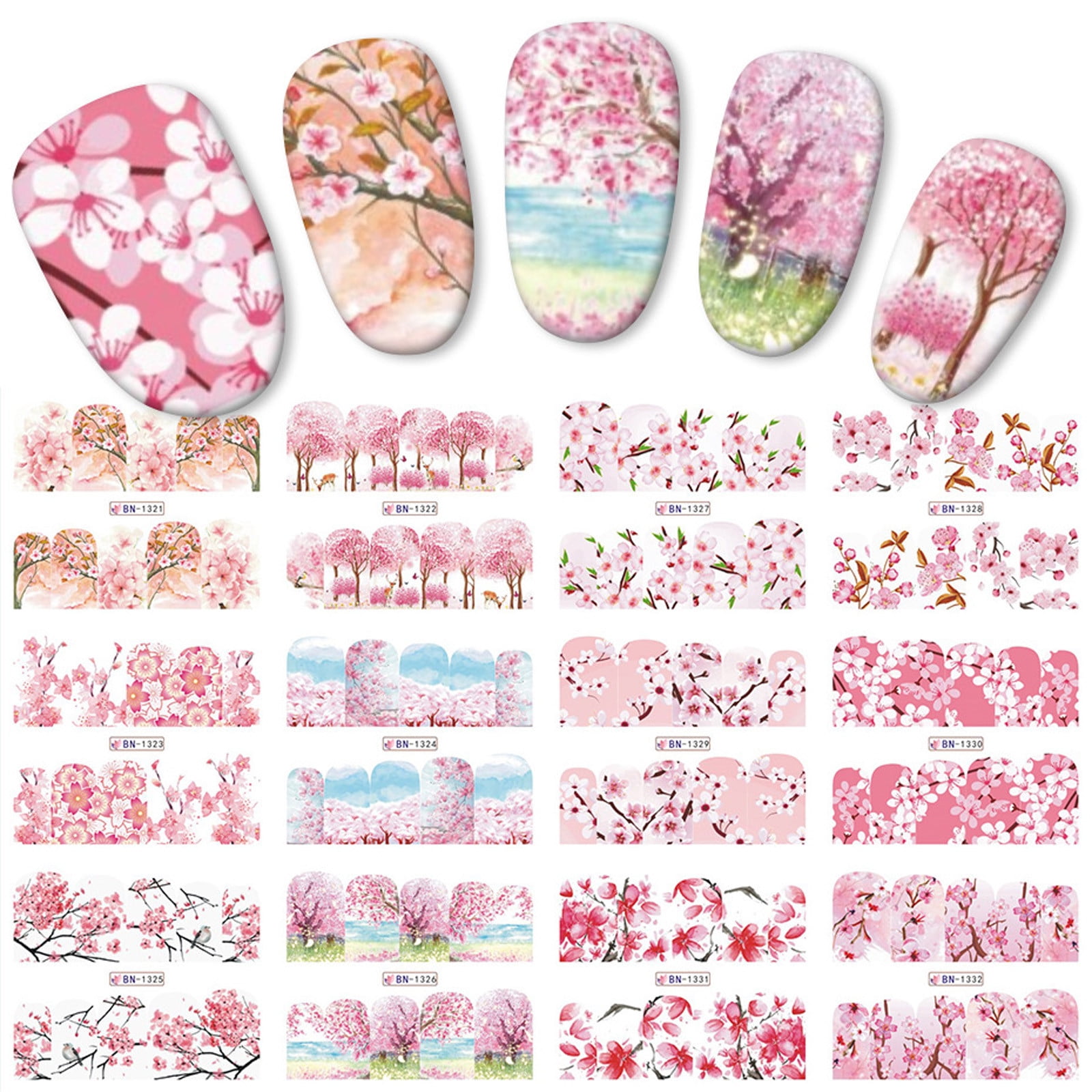 Click here for Topllc Nail Stickers Nail Watermark Sticker Gold W... prices
