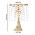 10Pcs Gold Metal Acrylic Flower Stands Set Tabletop Centerpiece Vase ...
