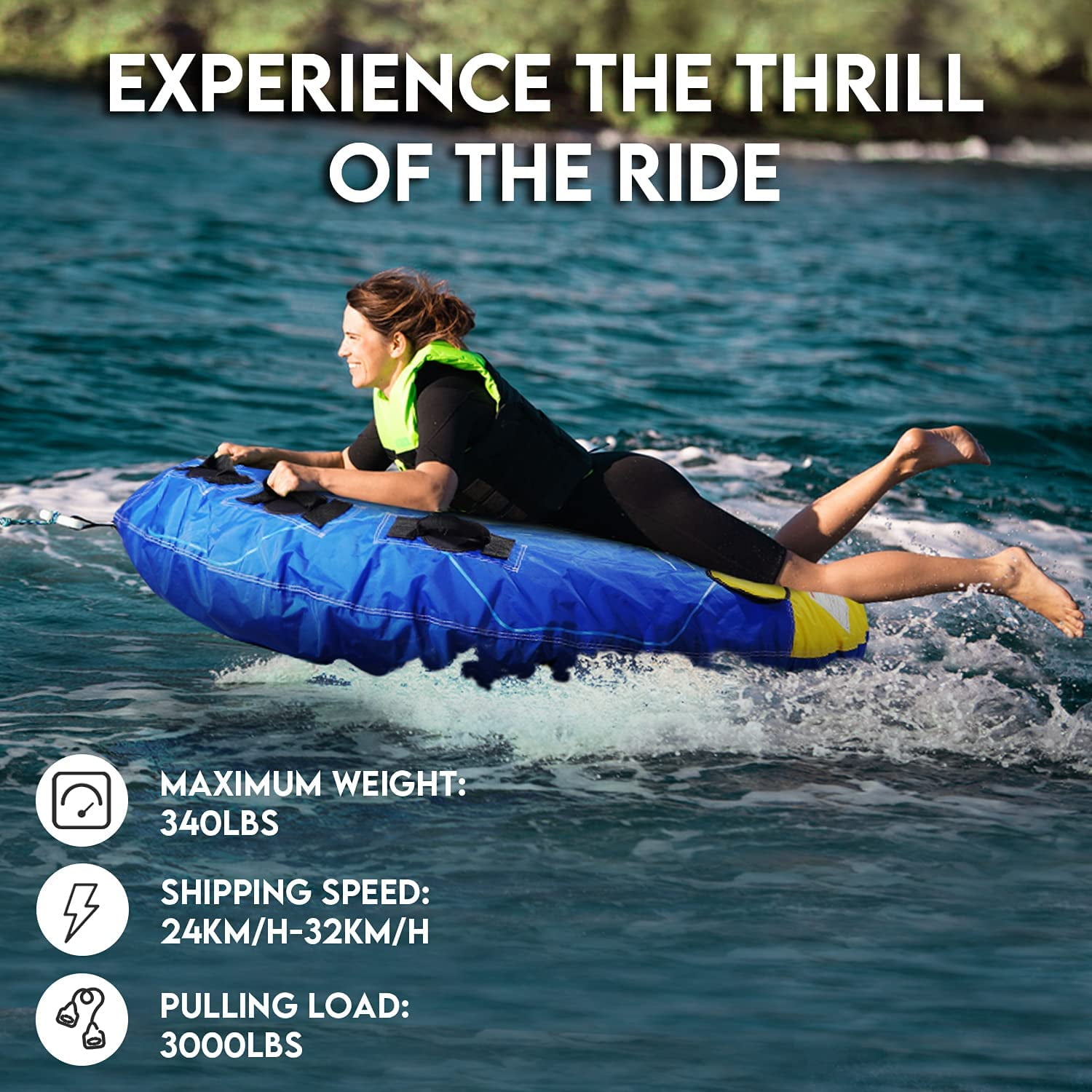 Buy MaxKare Inflatable Towable Tubes for Boating for Youth Adult ...