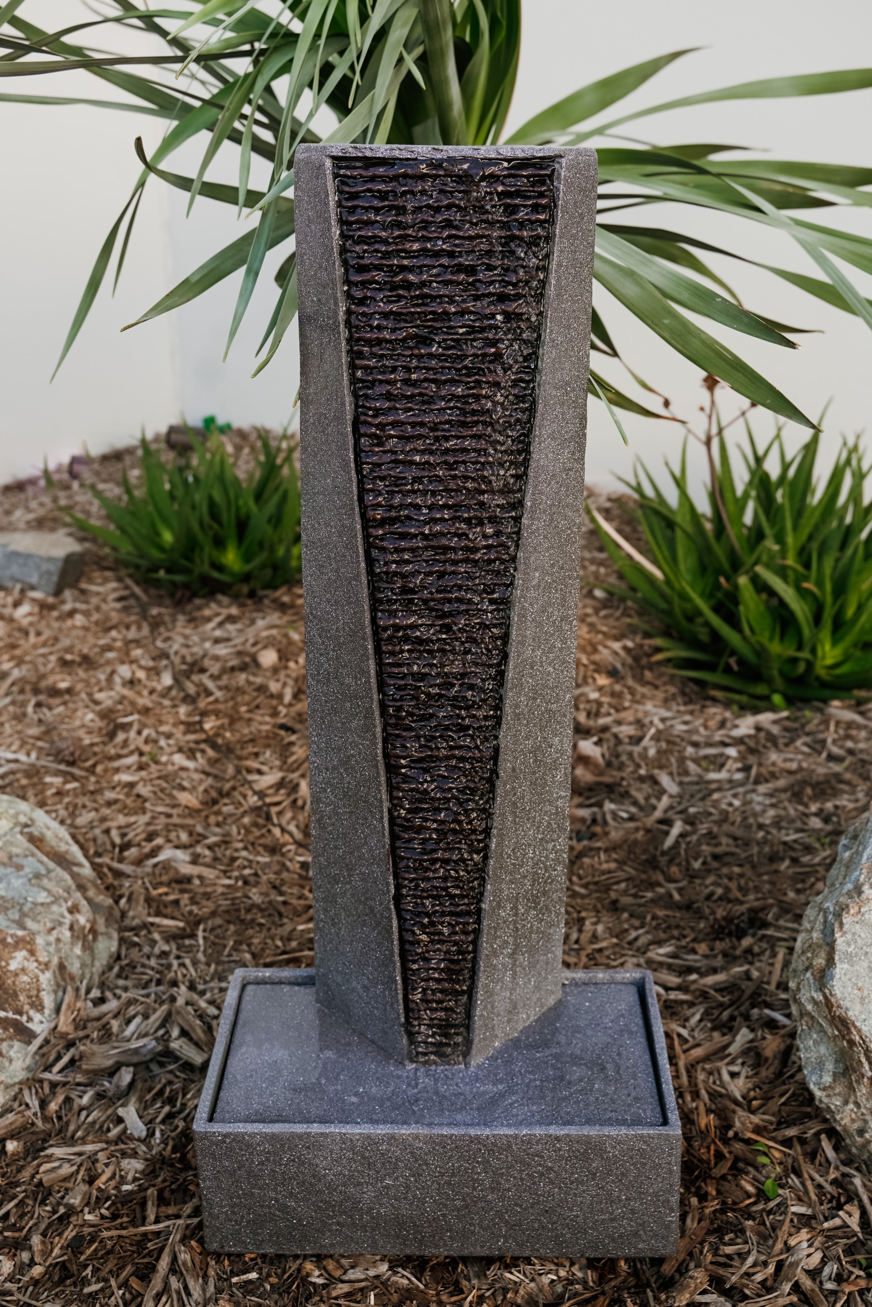 XBrand Free Standing Tall Water Fountain w/Pedestal, Indoor Outdoor ...