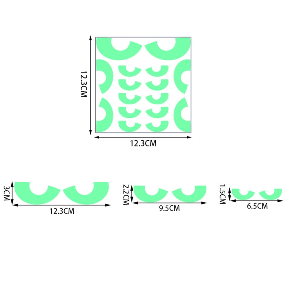 Heitepabg Halloween Traceless Static Luminous Stickers Glow in Dark ...