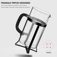 21OZ Borosilicate Glass French Press, 304 Stainless Steel 4-Layer ...