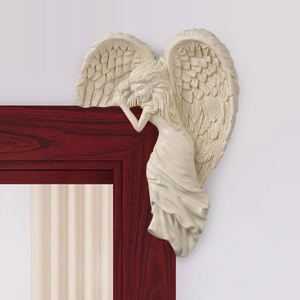 Resin Door Frame Angel Decor, Right Angle Corner Sculpture For Living ...