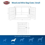 TRIXIE 29.5" Dog Crate, Indoor Crate Table for Dogs Up to 25 lb, Small ...
