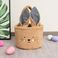 Easter Bunny Basket Plush White Tote Bag Cute Rabbit Design ...