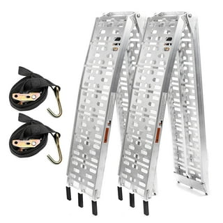 2 Diamond Plate Aluminum Loading Ramp End kits (Truck bed ramps. Bolts ...