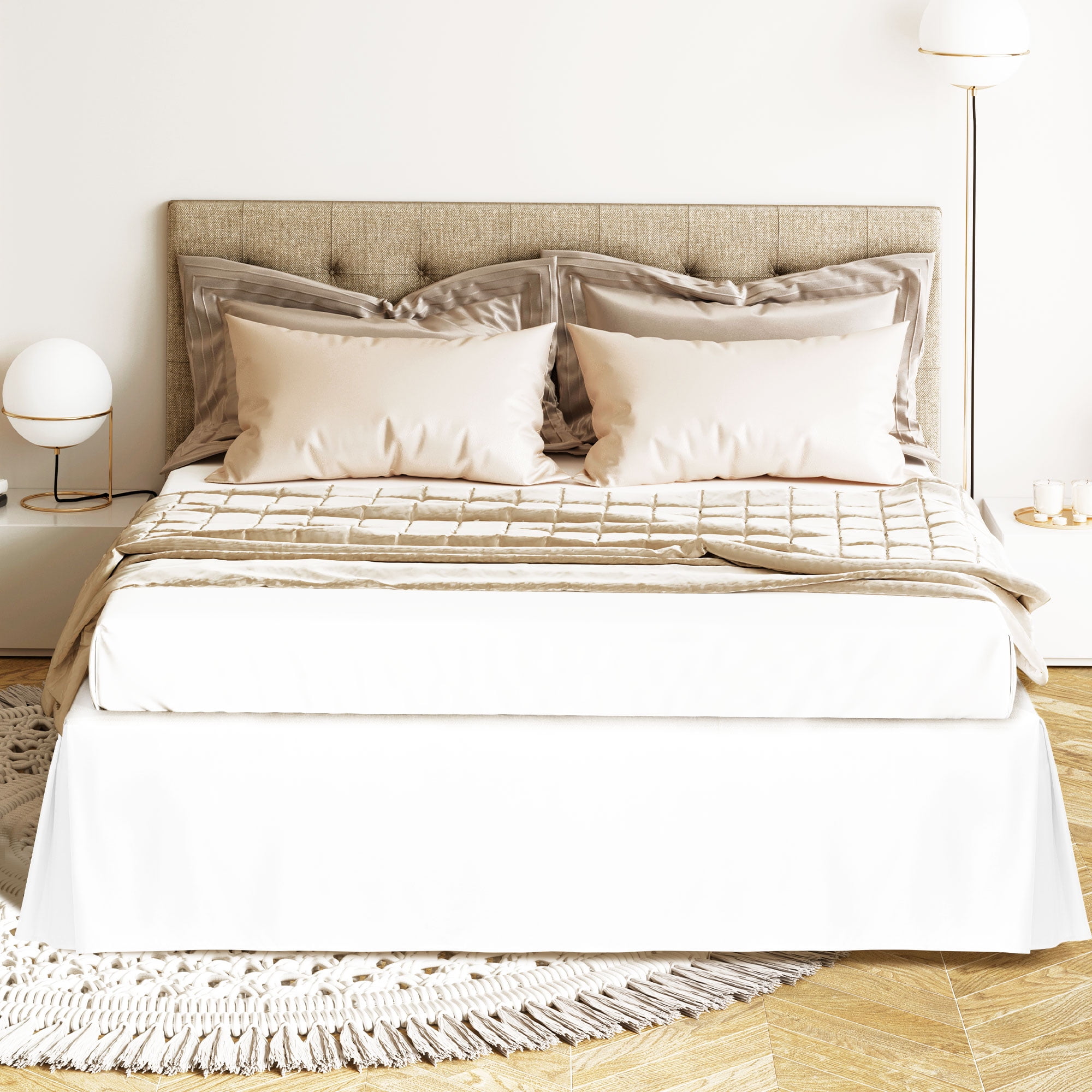 Click here for Unique Bargains Piccocasa Bed Skirt Double Brushed... prices