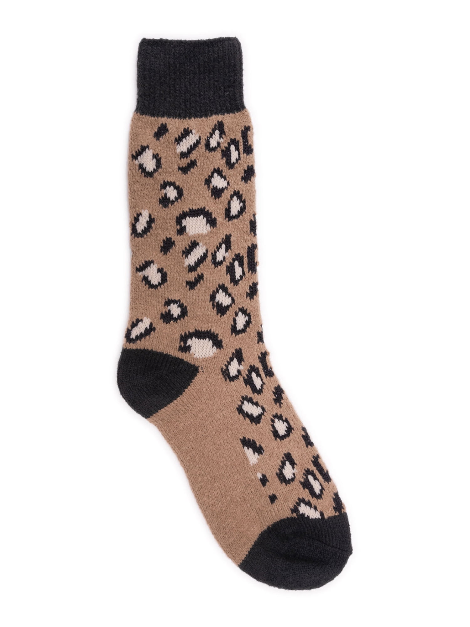 Muk Luks Women's 9" Crew Leopard Sock – Walmart Inventory Checker ...