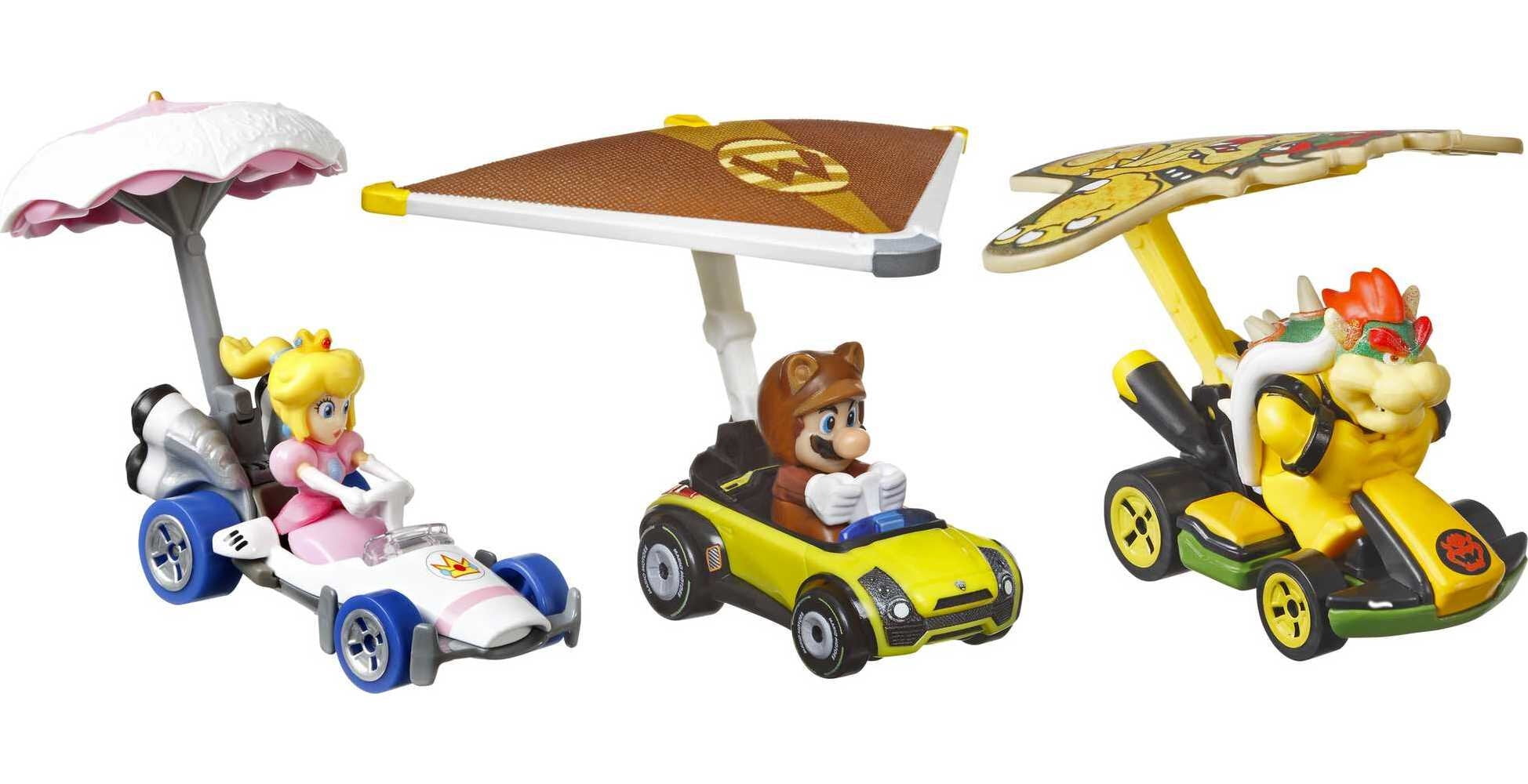 Hot Wheels Super Mario Character Car 3-Pack Collection - Walmart.com