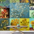 wall26 Peel and Stick Wallpapaer - Famous Paintings Collage by Vincent ...