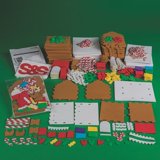 Free Shipping! Foam Gingerbread Houses Craft Kit (Pack of 12) - Walmart ...