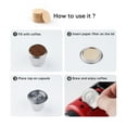 Niovtt Refillable Reusable Paper Filter for Nespresso Coffee Capsules ...