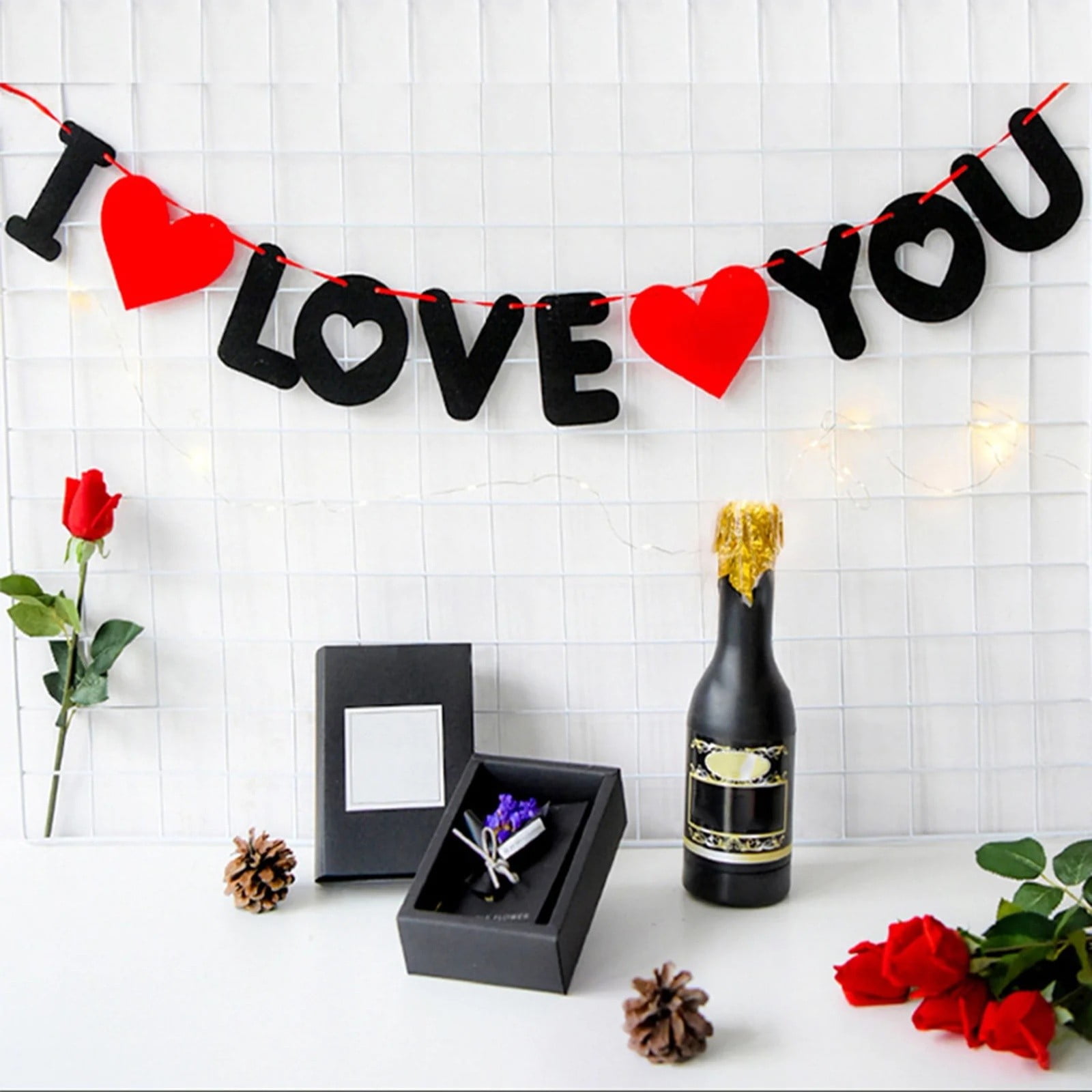 Click here for Handied Household Pendant I Love You Banner Valent... prices