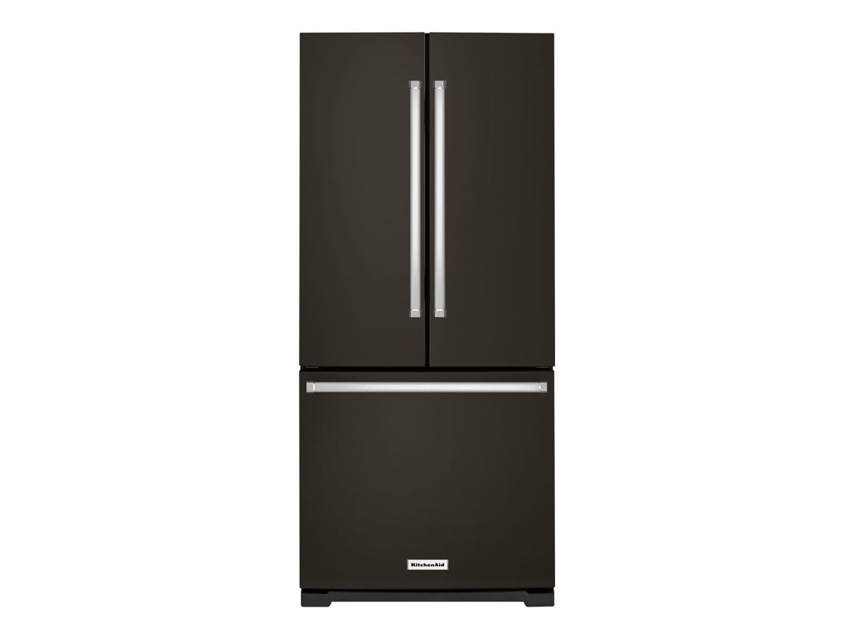 KitchenAid KRFF300EBS - Refrigerator/freezer - french door bottom ...