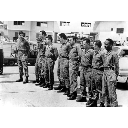 Bay Of Pigs Invasion Ten Anti-Castro Cuban Rebel Prisoners Land In ...