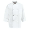 Red Kap Eight Pearl Button Chef Coat - Walmart.com