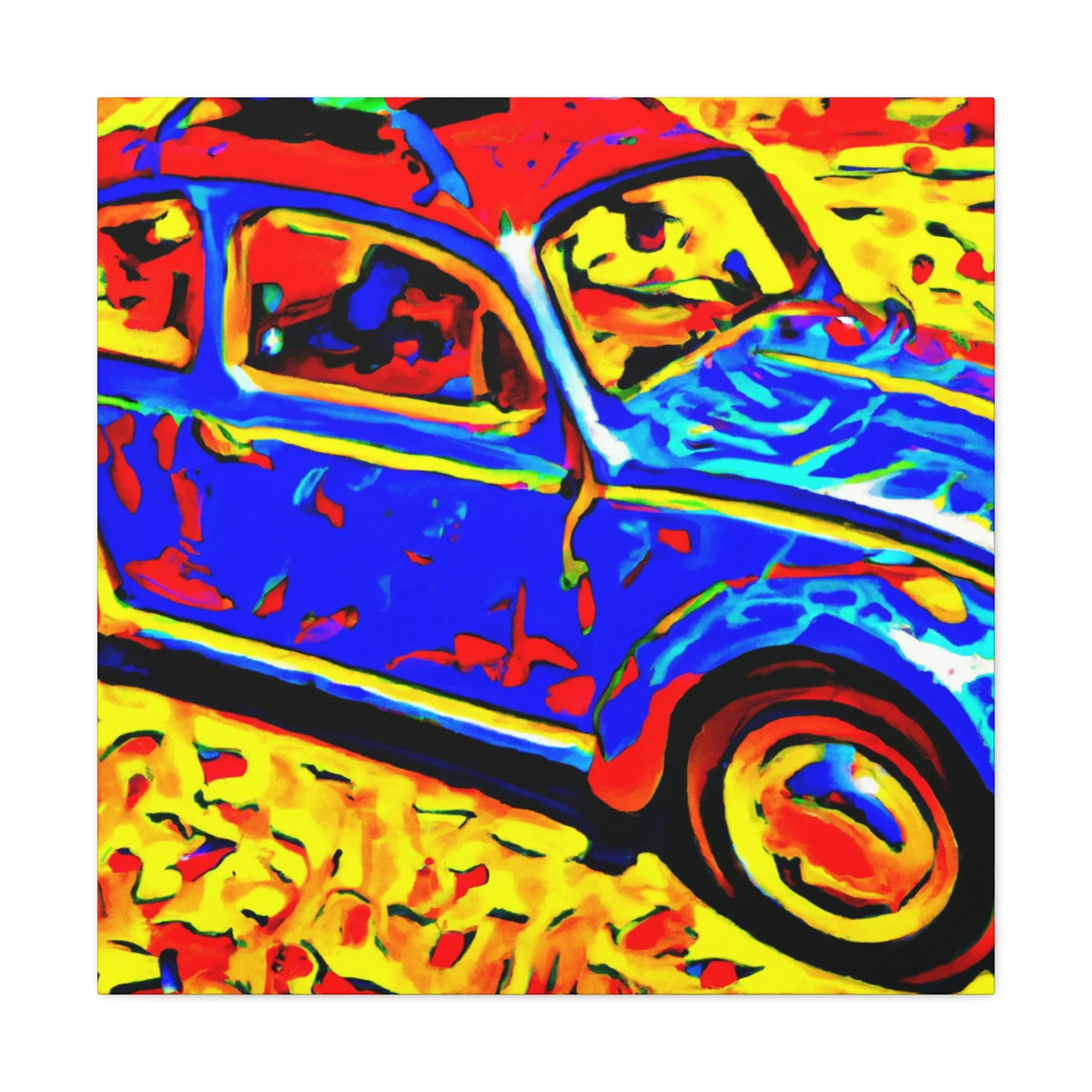 Classic Car Pop Art - Canvas - Walmart.com