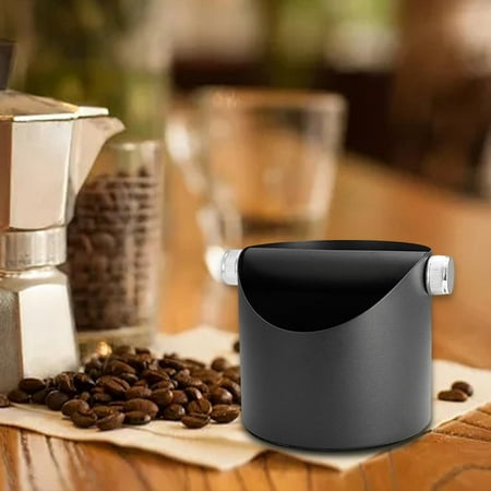 Durable Coffee Grounds Box Waste Bin for Cafe Shop Restaurant Black ...