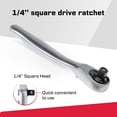 1/4Inch Drive Ratchet Wrench& Bit Holder Set Ratchet Handle Wrench ...