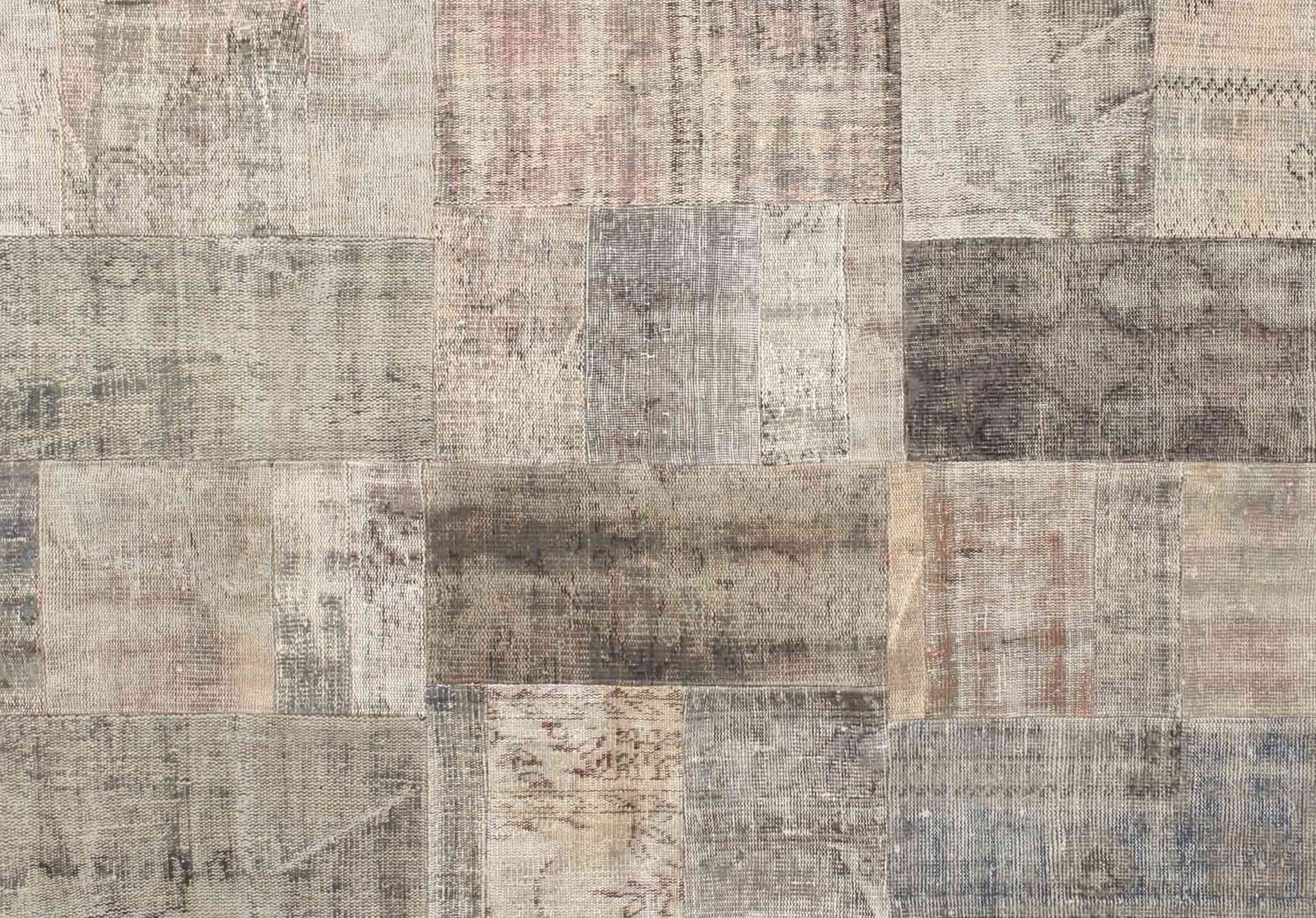 Ahgly Company Indoor Rectangle Contemporary Khaki Green Patchwork Area ...