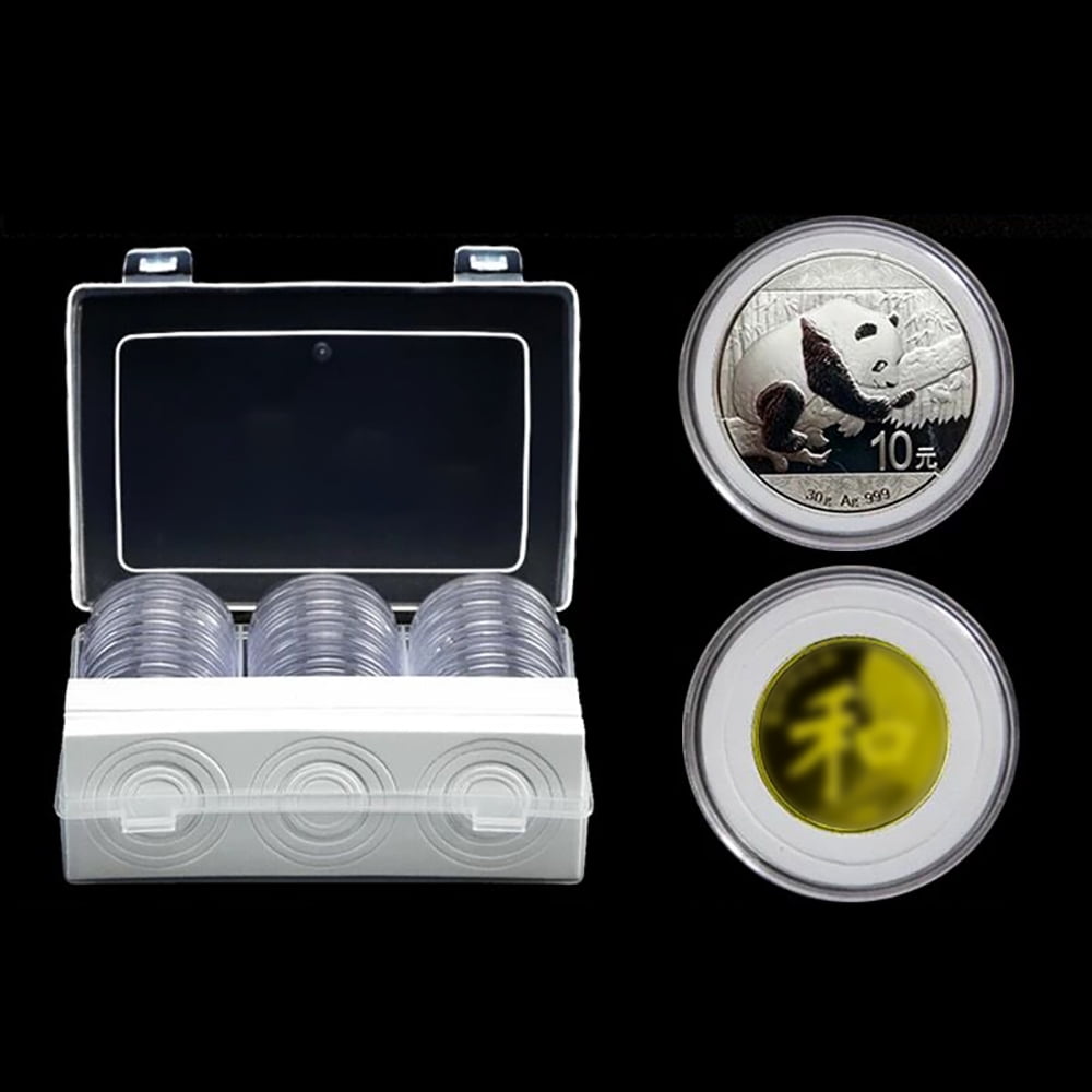 Onever 30 Pieces 46mm Coin Capsules and 8 Sizes (17/20/25/27/30/32/40 ...