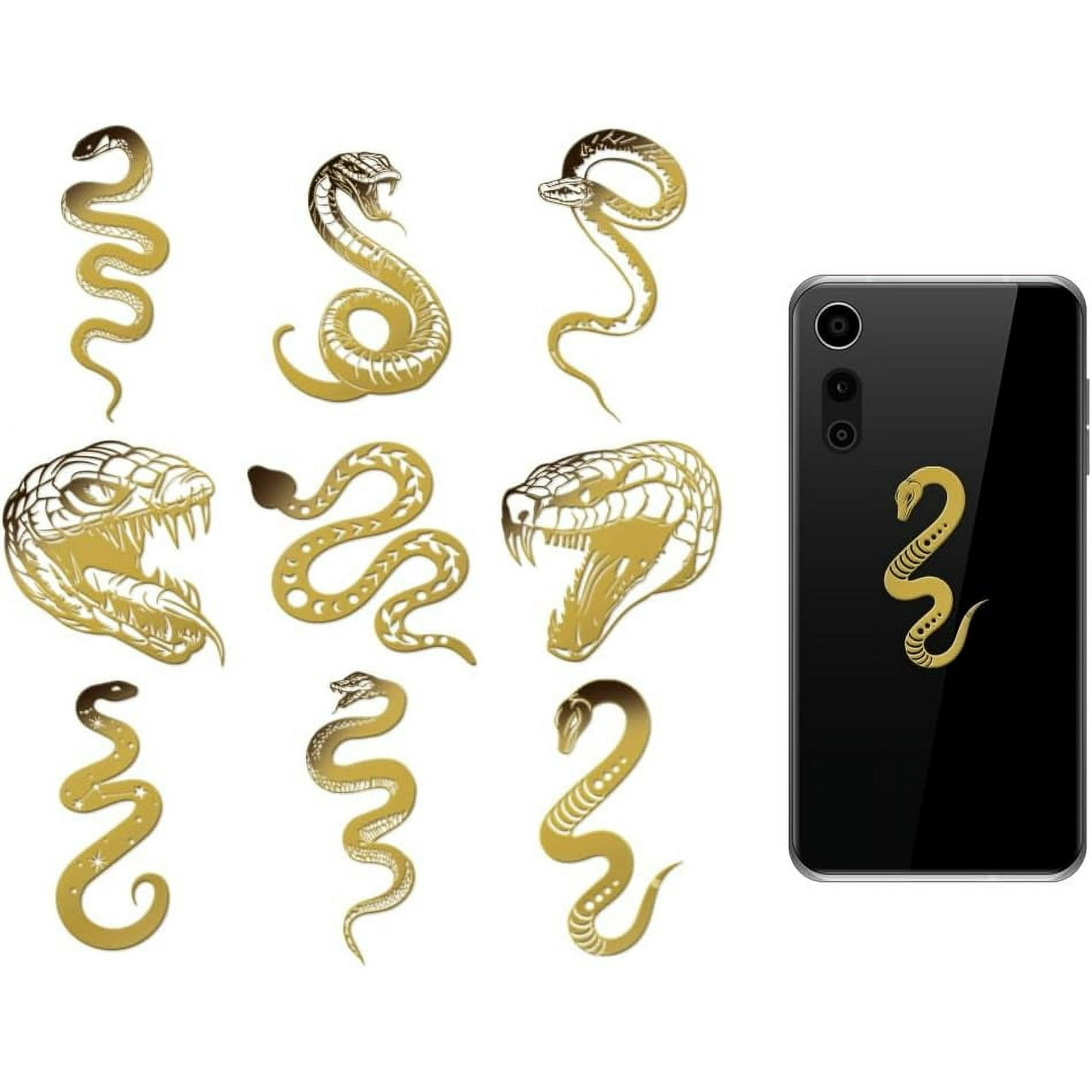 Click here for Nobrand 9pcs 1.6x1.6 Inch Snake Pattern Metal Stic... prices