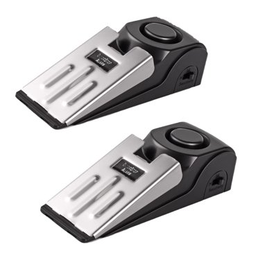 2-Pack Safety Wedge Door Stop Alarm Stopper Blocking Travel Home ...