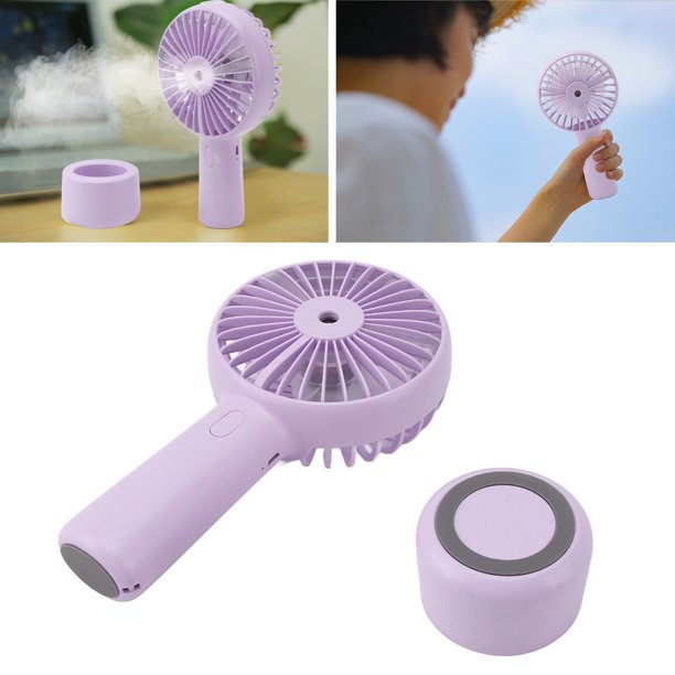 Handheld Misting Fan, Rechargeable Personal Fan, Quiet 2000mAh 3 Wind ...