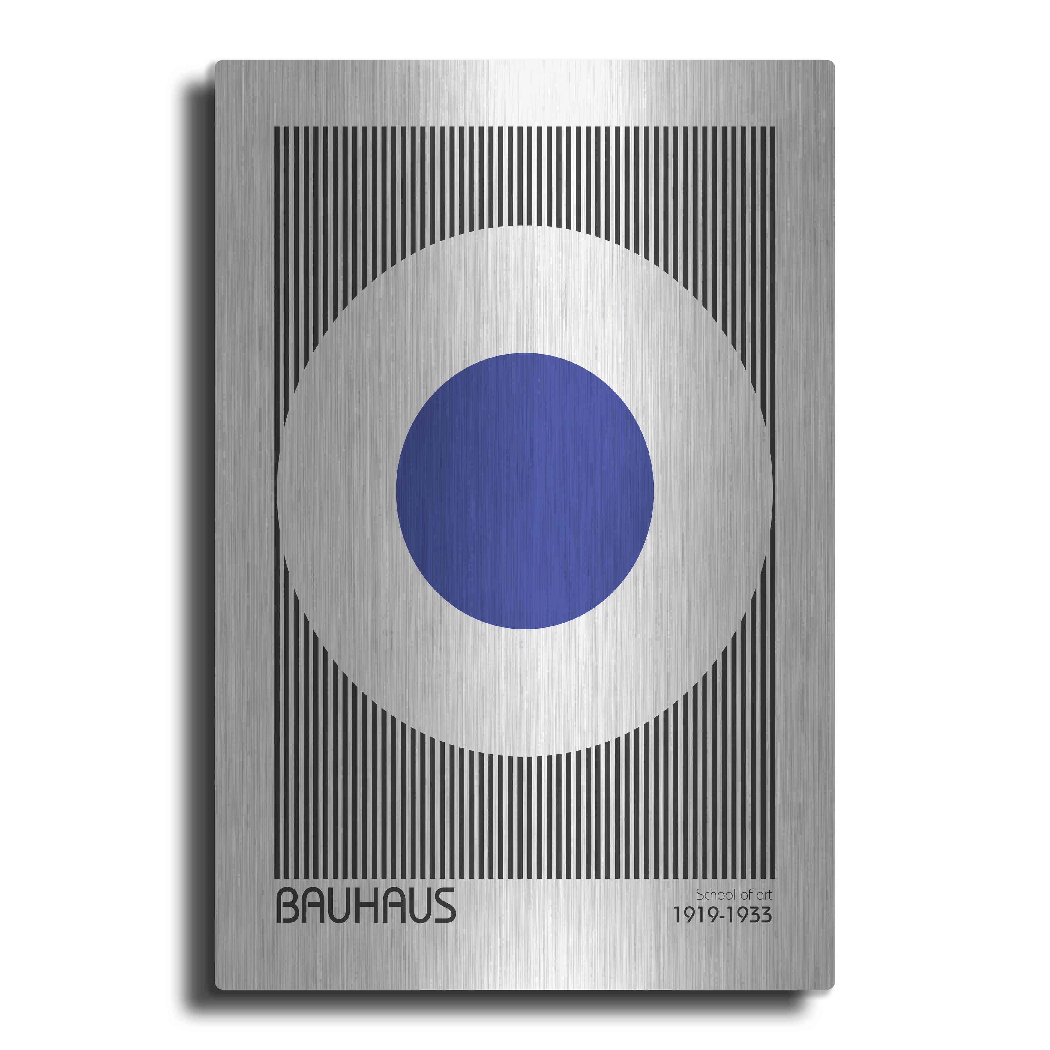 Luxe Metal Art 'Bauhaus 5' by Design Fabrikken, Metal Wall Art, 24"x36 ...