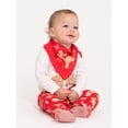 Character Infant Baby Holiday Take Me Home, Bib, Long-Sleeve Bodysuit ...