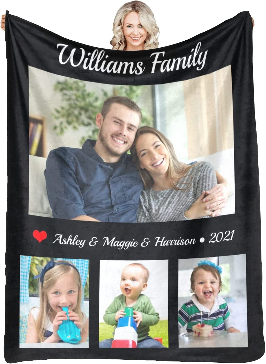 Custom Face Blanket Personalized Throw Blankets with Photo Picture ...